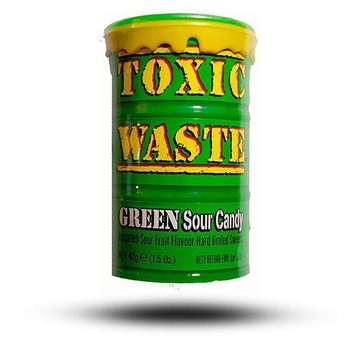 Toxic Waste Green Sour Candy 12x 42g | CandySky B2B